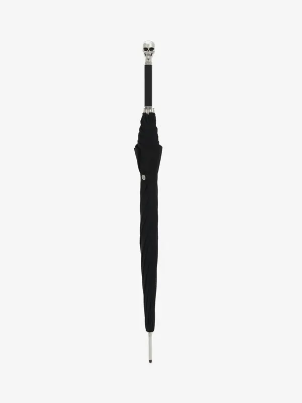 Alexander McQueen Skull Long Umbrella - Black