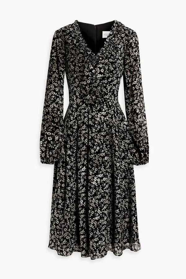 open lace back dress Korean Style Puff Sleeve Pleated Midi Dress – MyDearCloset