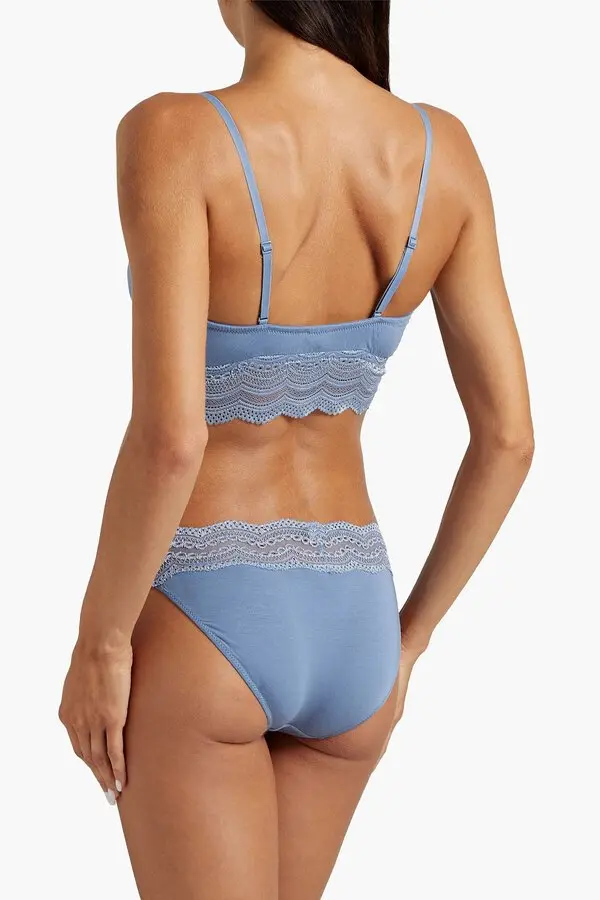Cosabella Ceyon Lacetrimmed Stretchmodal Lowrise Briefs