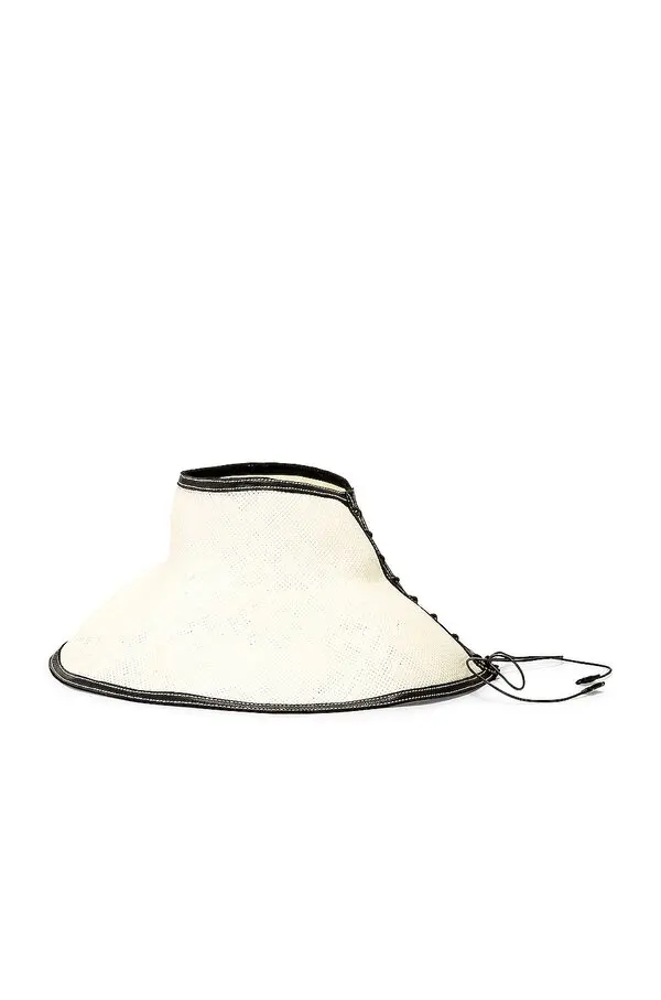 Janessa Leoné Odette Packable Visor In Ivory In Bleach - 55  display picture 1