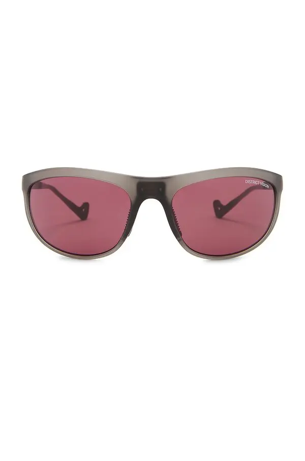 DISTRICT VISION Takeyoshi Altitude Master Sunglasses - Gray & D+ Black Rose