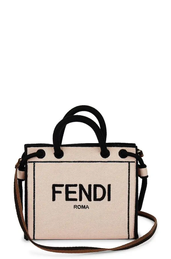 Fendi Mini Roma Shopping Tote Bag