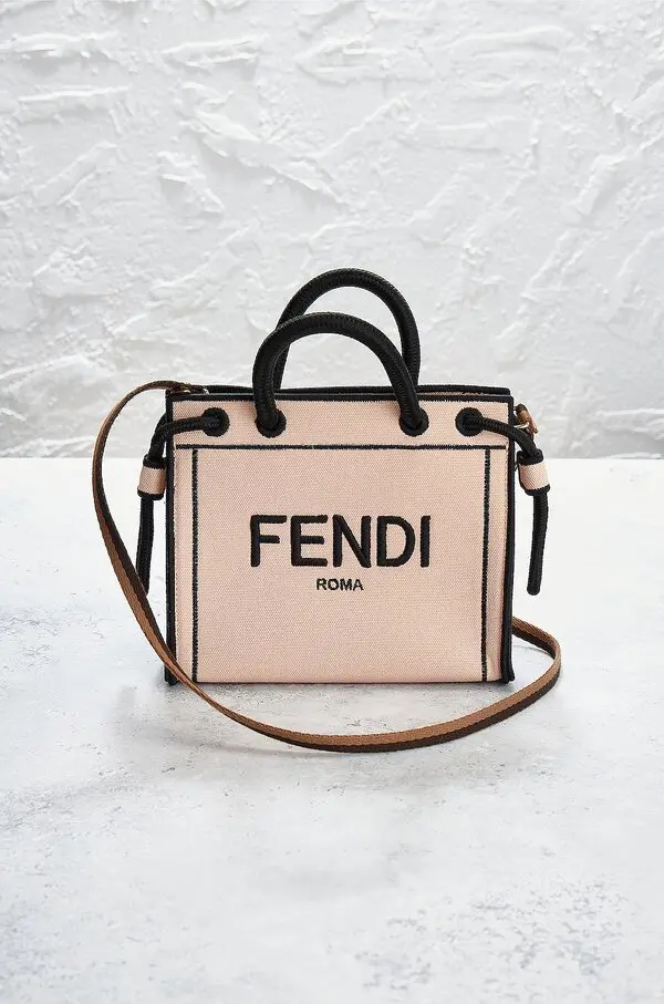 Fendi Mini Roma Shopping Tote Bag
