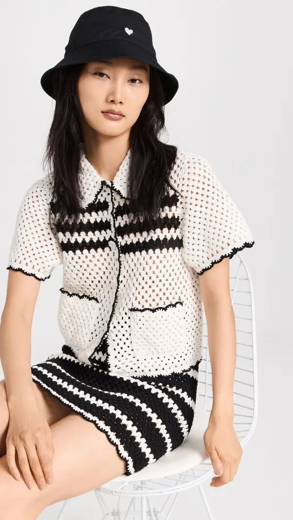 KERRI ROSENTHAL Heart Bucket Hat