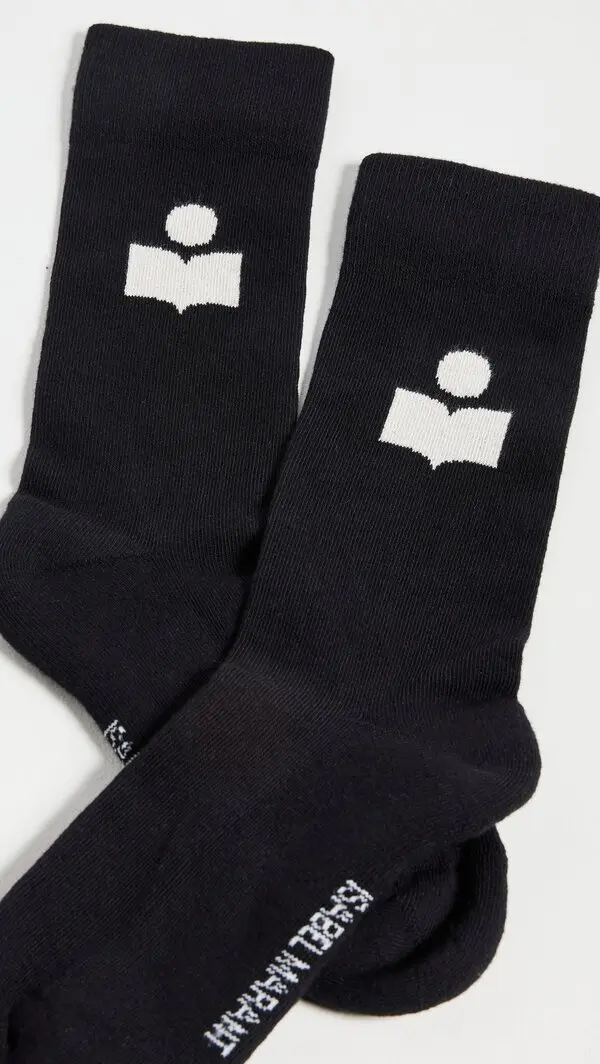 Isabel Marant Siloki Sporty Logo Socks