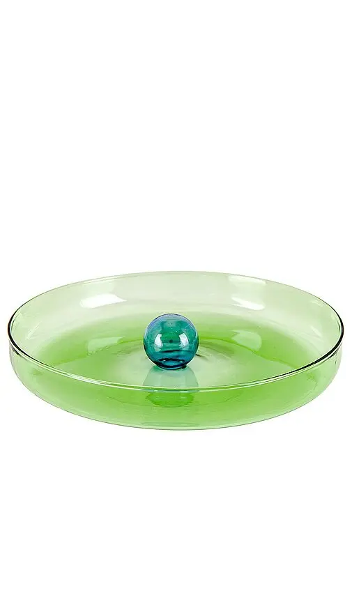 BLOCK Medium Bubble Dish In Green - Green & Blue