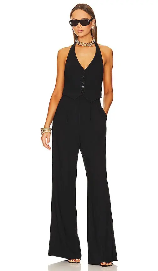 Amanda Uprichard Isadore Jumpsuit - Black