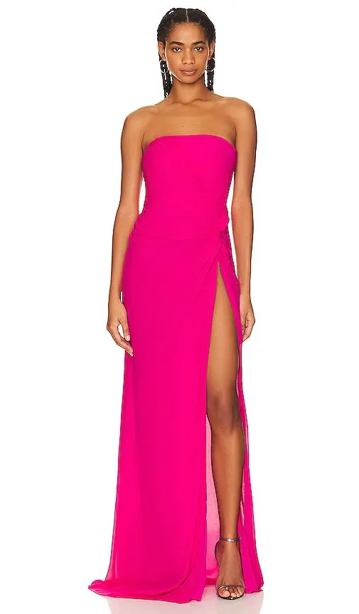 SAU LEE Hera Dress - Hot Pink