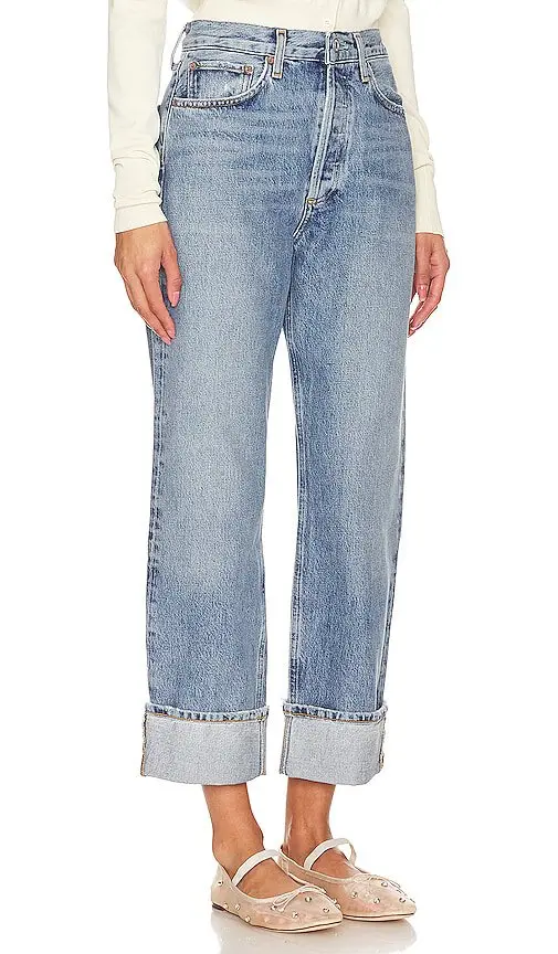 AGOLDE Fran Low Slung Easy Straight Jeans - Invention