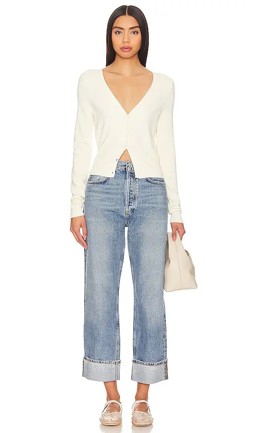 AGOLDE Fran Low Slung Easy Straight Jeans - Invention