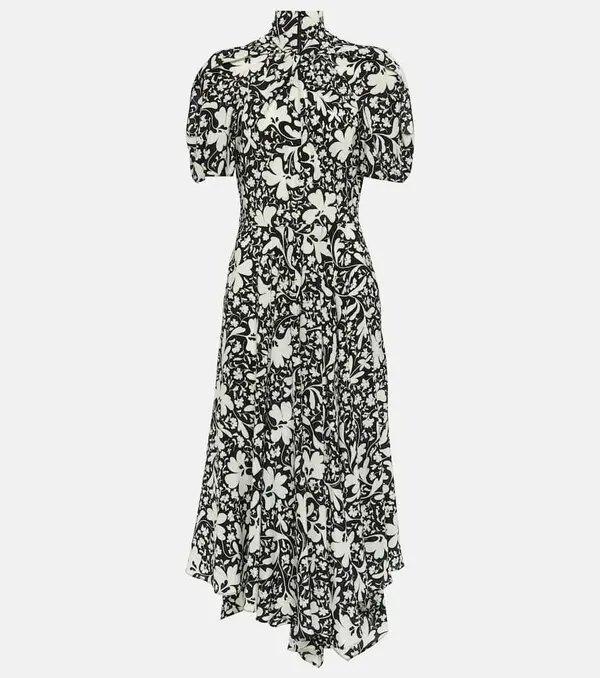 Stella McCartney Floral Silk Midi Dress