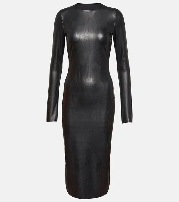 MAISON MARGIELA Jersey Midi Dress - Black