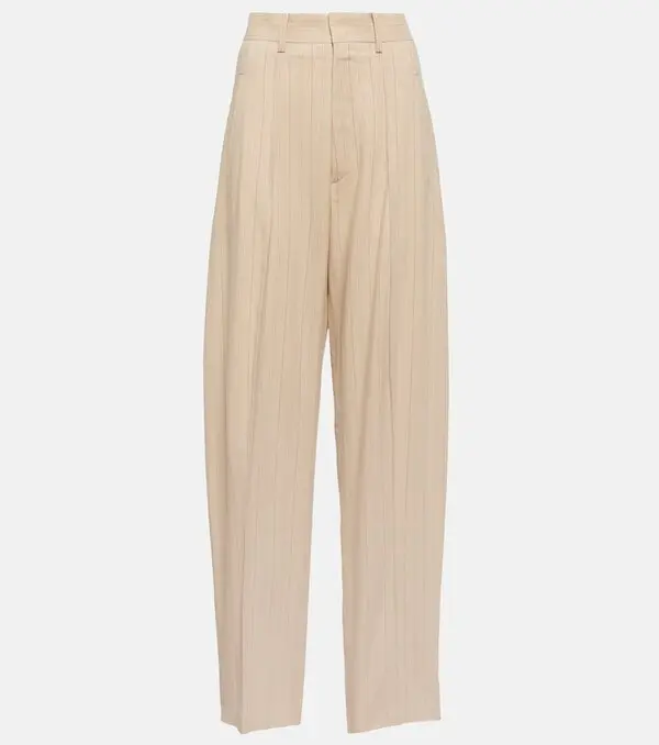 Isabel Marant Étoile Sopiavea Pinstriped Pants - Yellow