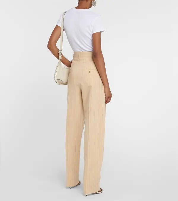 Isabel Marant Étoile Sopiavea Pinstriped Pants - Yellow