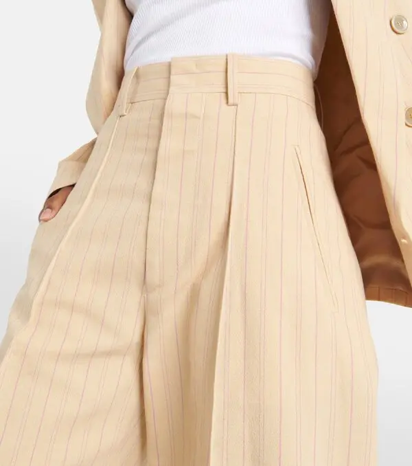 Isabel Marant Étoile Sopiavea Pinstriped Pants - Yellow