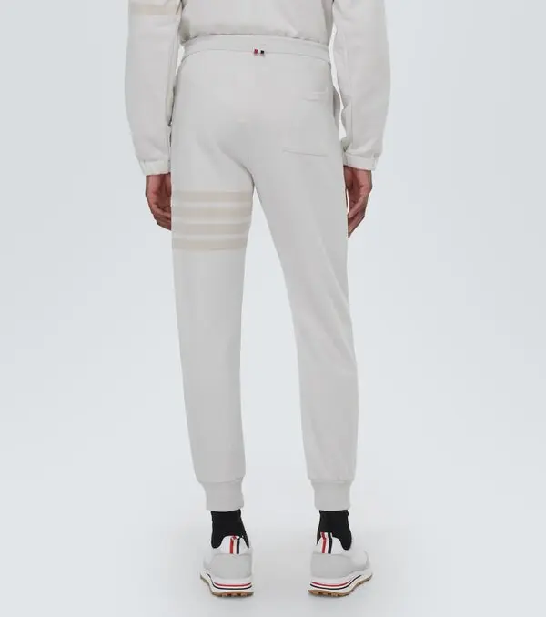 Thom Browne 4-bar Cotton Sweatpants - White