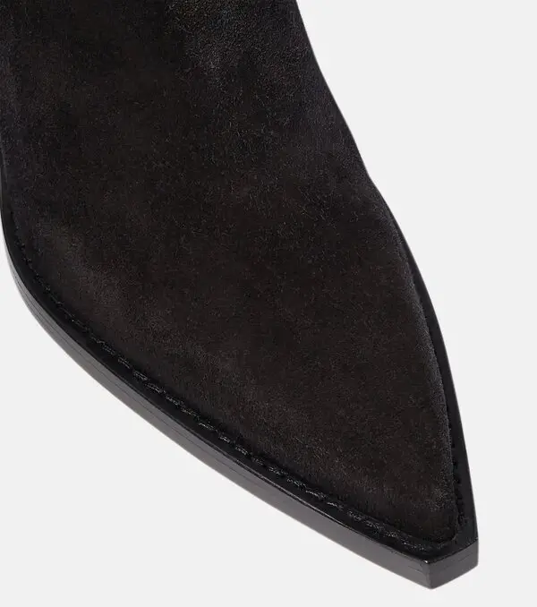 Paris Texas El Dorado Suede Cowboy Boots - Black