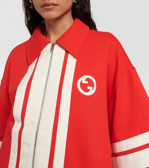 Gucci Interlocking G Cotton Jersey Jacket