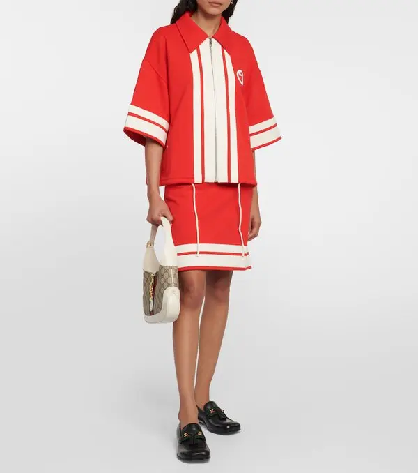 Gucci Interlocking G Cotton Jersey Jacket