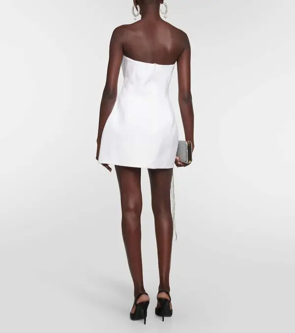 Magda Butrym Floral-appliqué Bustier Dress