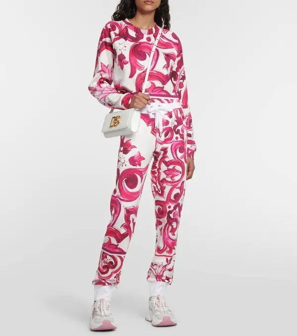 Dolce & Gabbana Majolica Cropped Sweatshirt