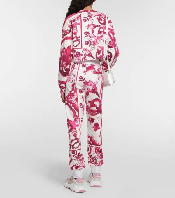 Dolce & Gabbana Majolica Cropped Sweatshirt