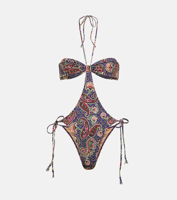 BANANHOT Jade Printed Cut-out Swimsuit - Multicoloured
