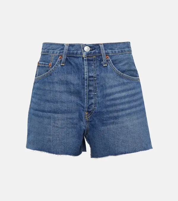 RE/DONE High-rise Denim Shorts