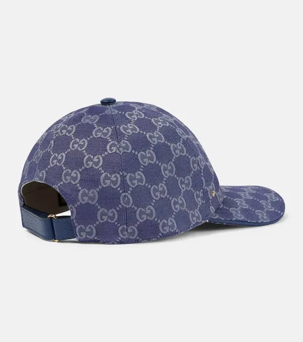 Gucci Gg Canvas Cap - Blue | Editorialist