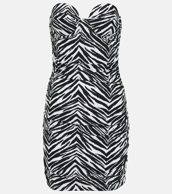 REINA OLGA Diana Strapless Minidress - Multicoloured