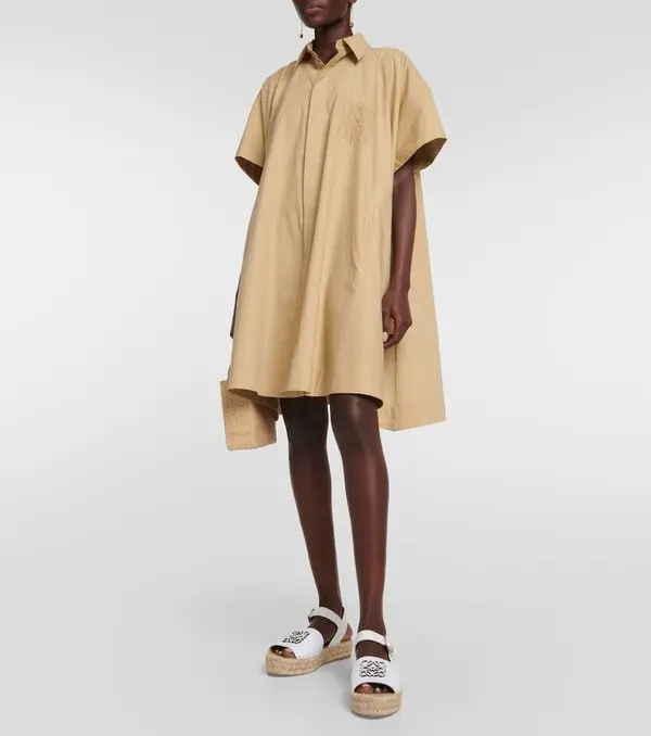 Loewe Anagram Leather Espadrilles