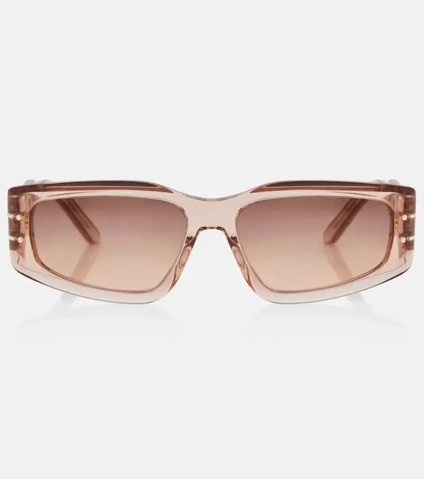 Dior Diorsignature S9u Rectangular Sunglasses - Pink