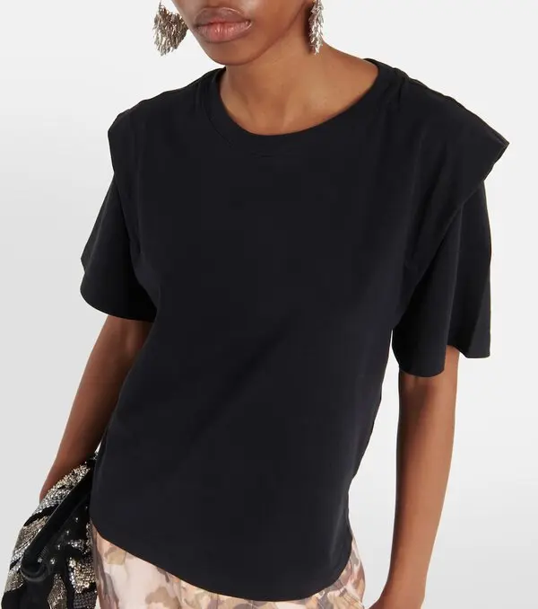Isabel Marant Étoile Zelitos Cotton Top - Black