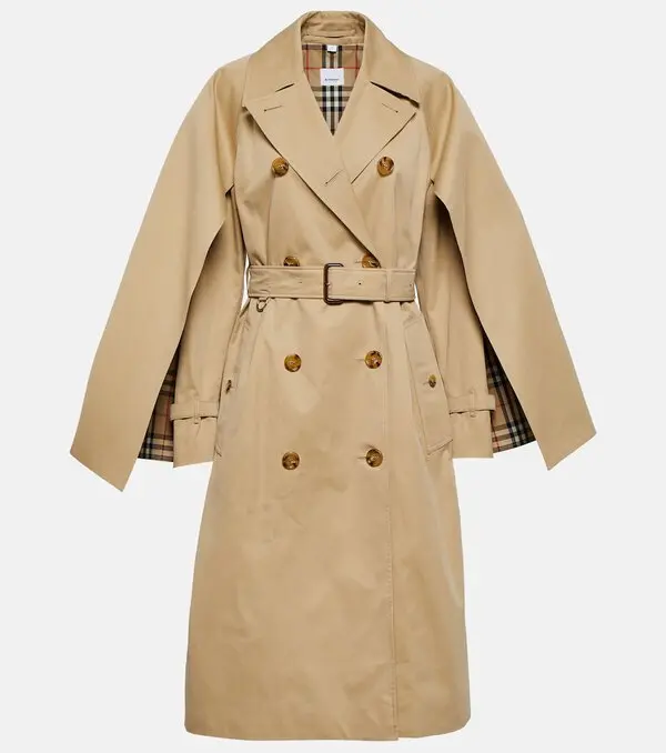 Burberry Belted Cotton Trench Coat
