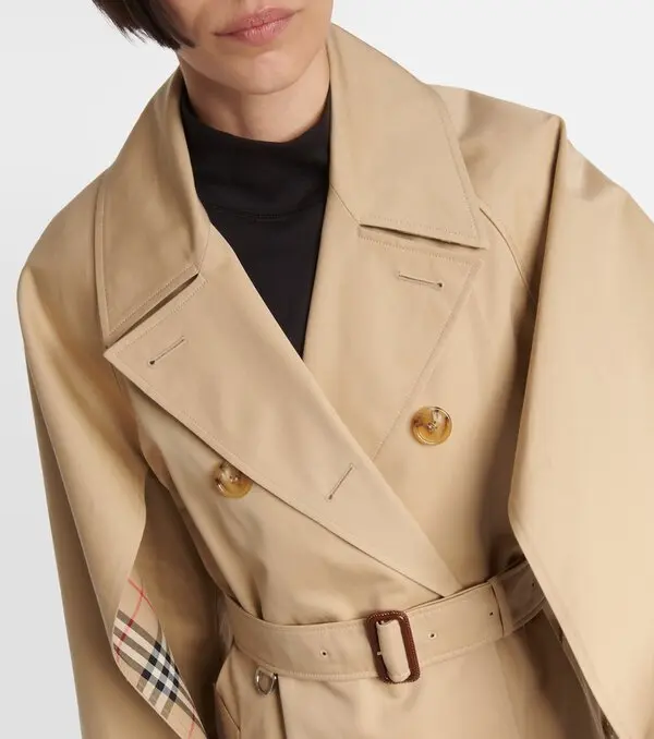 Burberry Belted Cotton Trench Coat