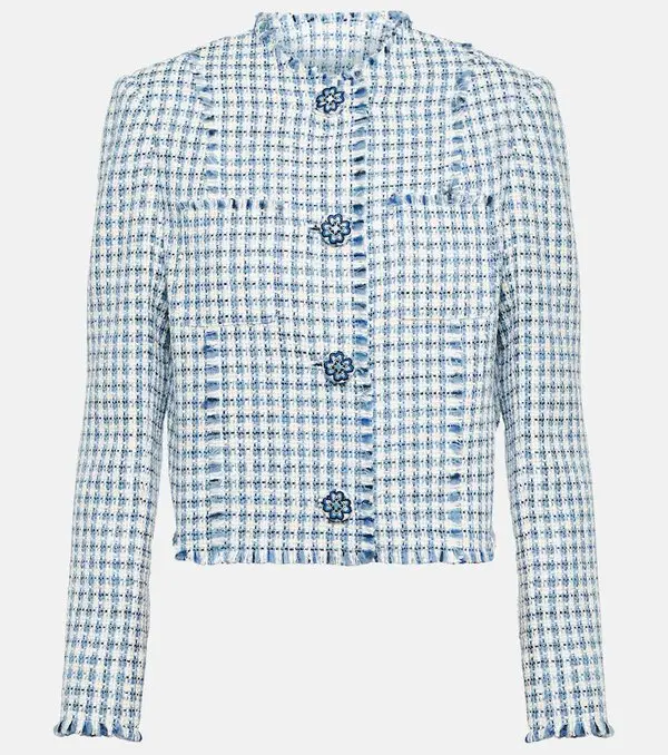 Etro Checked Bouclé Jacket