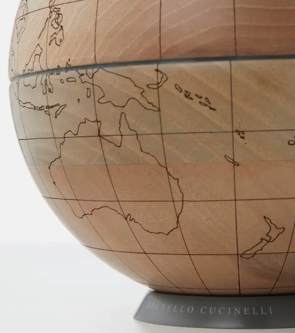 Brunello Cucinelli Laser-cut Walnut Globe