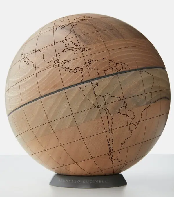 Brunello Cucinelli Laser-cut Walnut Globe