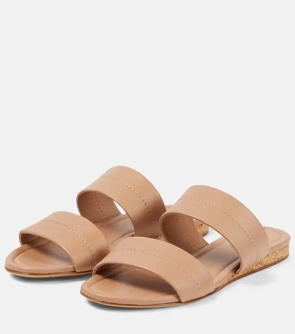 Gabriela Hearst Lora Leather Sandals - Brown