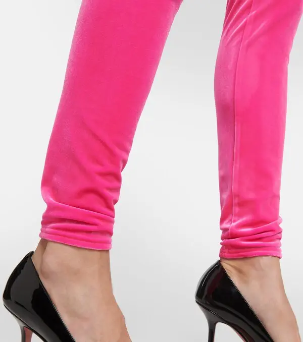 Alexandre Vauthier Jersey Leggings - Pink