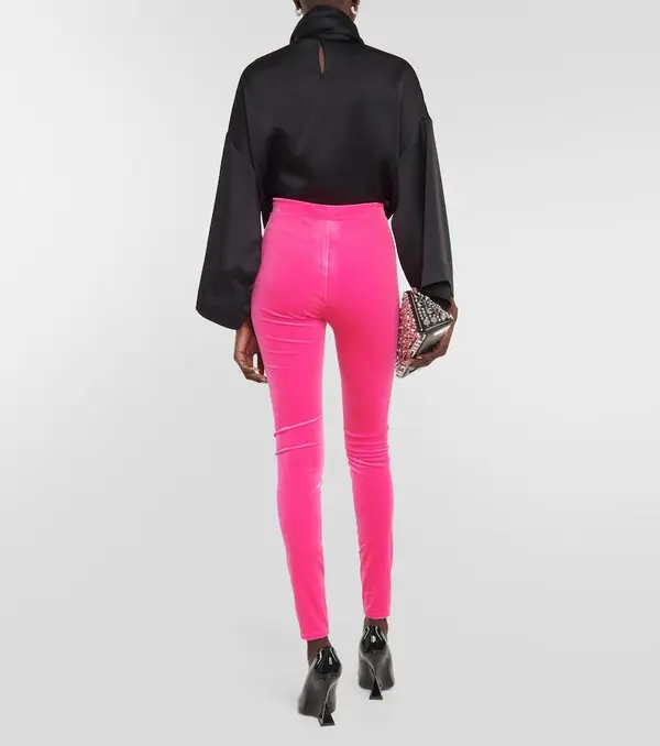 Alexandre Vauthier Jersey Leggings - Pink