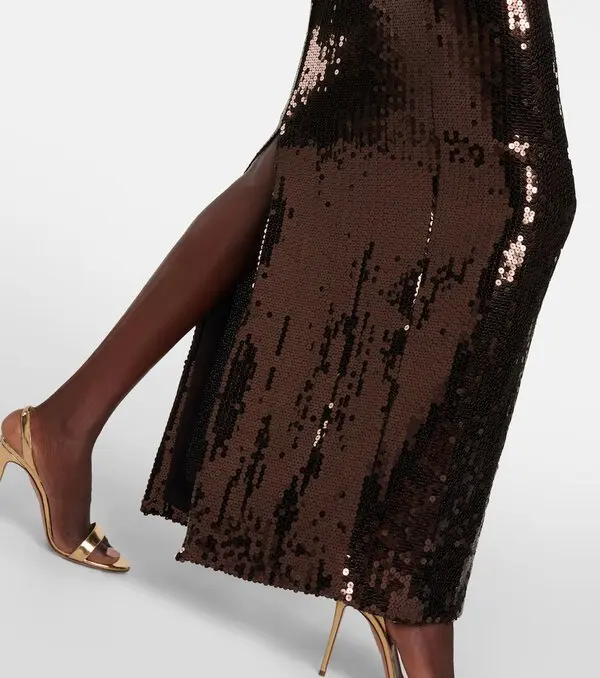 TALLER MARMO Eva Sequined Maxi Skirt