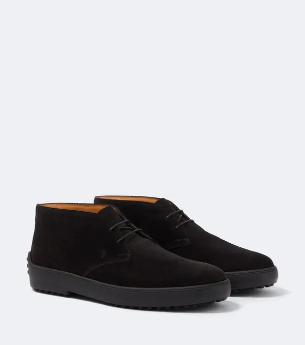 TOD'S Suede Desert Boots - Black
