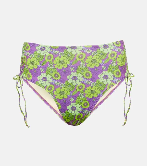BANANHOT Liz Floral Bikini Bottom - Purple