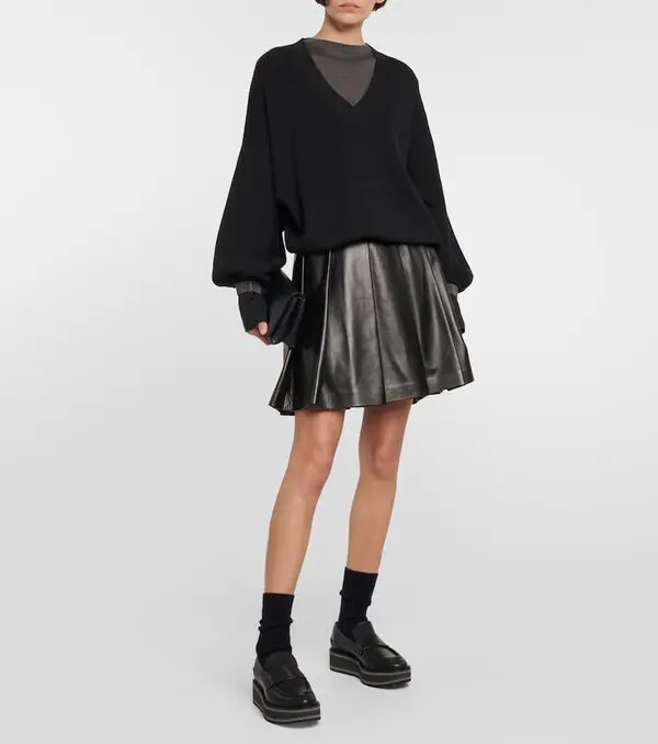 Clergerie Bahati Leather Platform Loafers