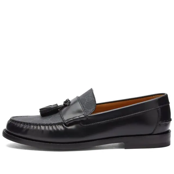 Gucci Kaveh Gg Supreme Tassle Loafer - Black | Editorialist display picture 1