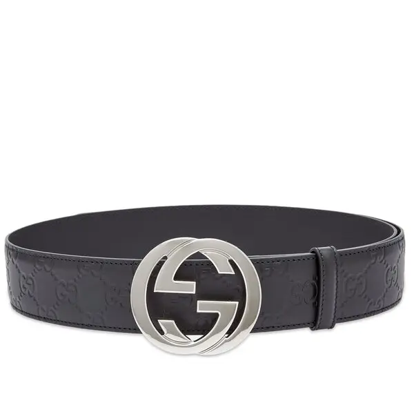 Gucci Gg Interlock Embossed Belt