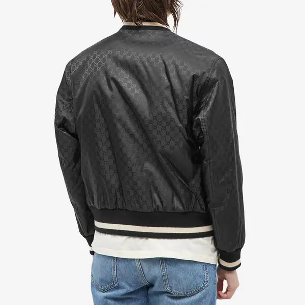 ジャケット・アウター GUCCI Reversible Nylon Bomber Jacket Gucci Reversible Gg Jacquard Nylon Bomber Jacket, $1,285