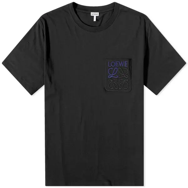 Loewe Anagram Pocket T-Shirt - Black | Editorialist