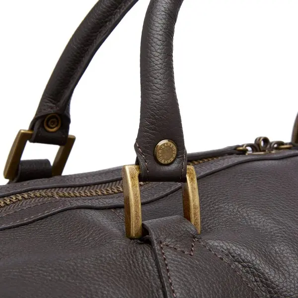 Barbour Leather Medium Travel Explorer
